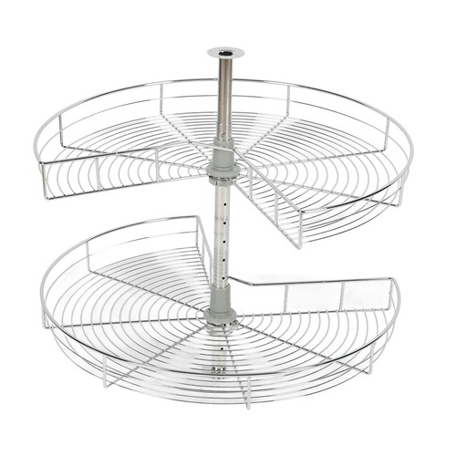 Rotating Corner Shelf Organazer 270 Degree Corner Storage Holder Basket ...