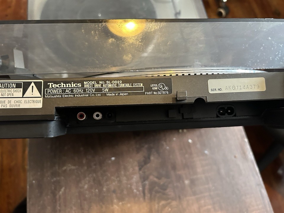 technics sl-dd22 WORKING TURNTABLE VINYL DJ EQUIPMENT DECKS Needs ...