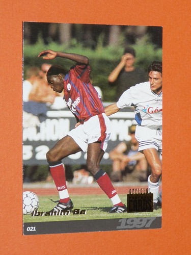 #21 IBRAHIM IBOU BA GIRONDINS BORDEAUX PANINI FOOTBALL CARD 97 1996 ...