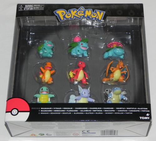 1st Generation Pokemon Starters Tomy Figures 2017 - BRAND NEW UNOPENED ...
