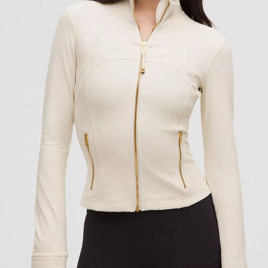 LULULEMON DEFINE CROPPED JACKET NULU~LIGHT IVORY GOLD GOLD~0~2~4~6~8~10~12~14 | eBay