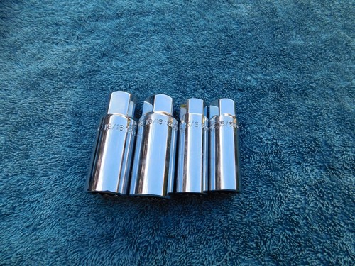 Sidchrome 3/8 & 1/2 Inch Drive Spark Plug Socket Sets.5/8/13/16. | eBay ...
