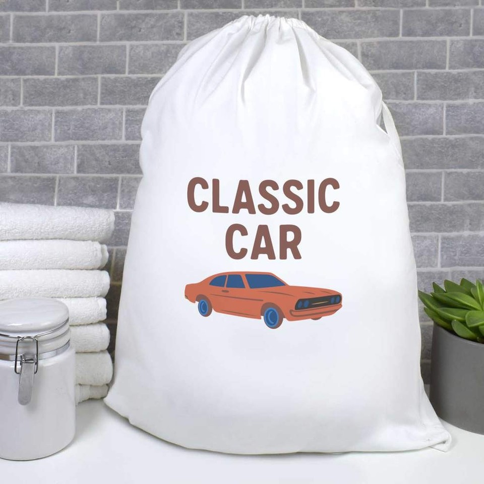 'Classic Car Design With A Bold Slogan' Laundry / Washing Bag ...