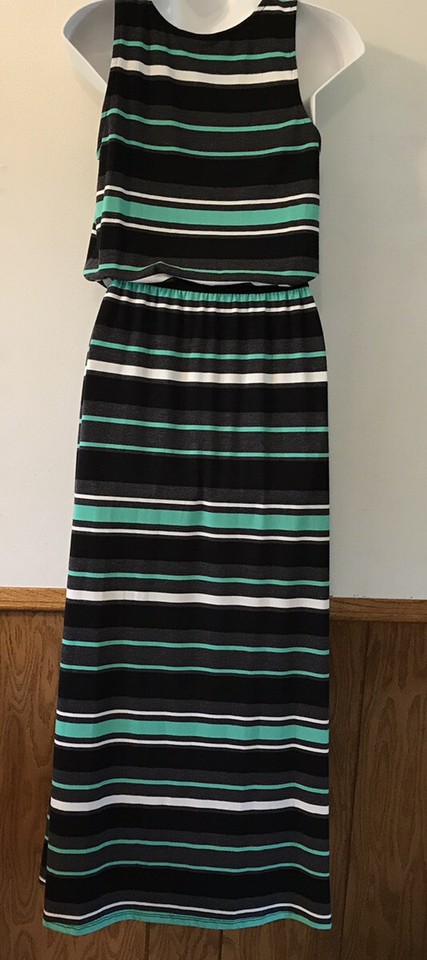 Women’s Merona Maxi Dress Sleeveless Striped Size Extra Small | eBay