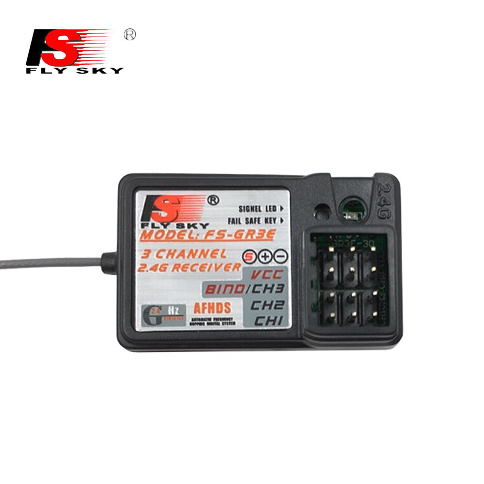 Flysky FS-GR3E AFHDS 3CH Receiver For Boat FS-GT2 FS-GT2B FS-GT3B FS ...