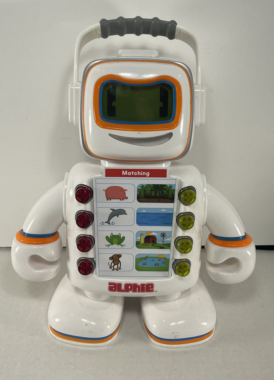 Playskool Alphie Electronic Learning Robot Talking Toy w/ 30 Cards 2009 ...