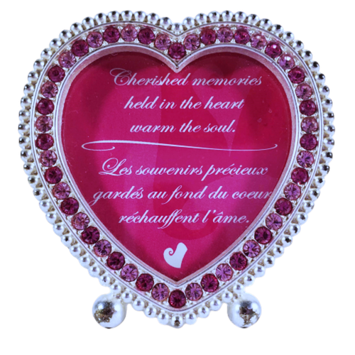 Mary Kay Pink Crystal Rhinestone Picture Frame With All My Heart ...