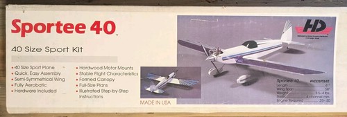 HD Sportee 40 RC Model Airplane Kit | eBay