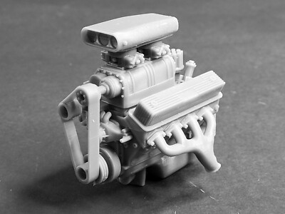 Chevrolet Big Block 454 Supercharger - 3D print 8 12 18 24 model Tamiya ...