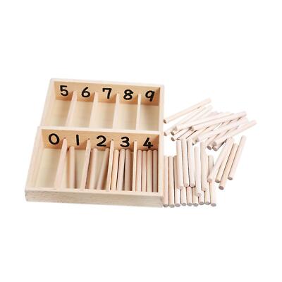 Montessori Spindle Box Counting Counting Sticks 3 -6 Year Olds Teaching ...