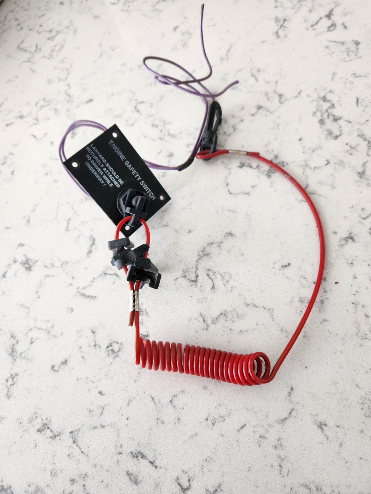 Marquis Boat Kill Switch Panel 5766586 | 3 1/4 x 2 1/4 Inch Black Red ...