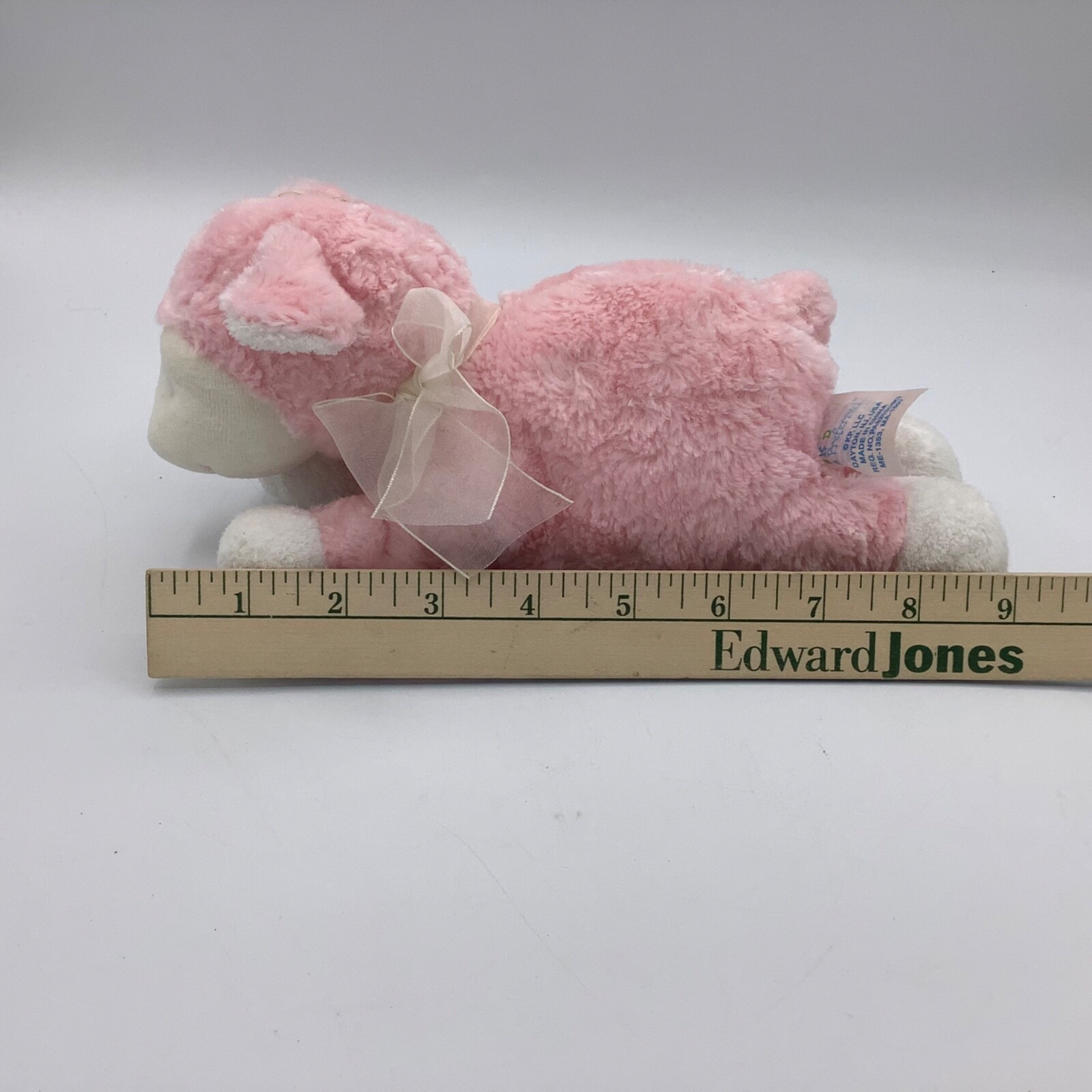 Kids Preferred Pink Lamb Plush Sleeping Baby Sheep Rattle 9" long | eBay