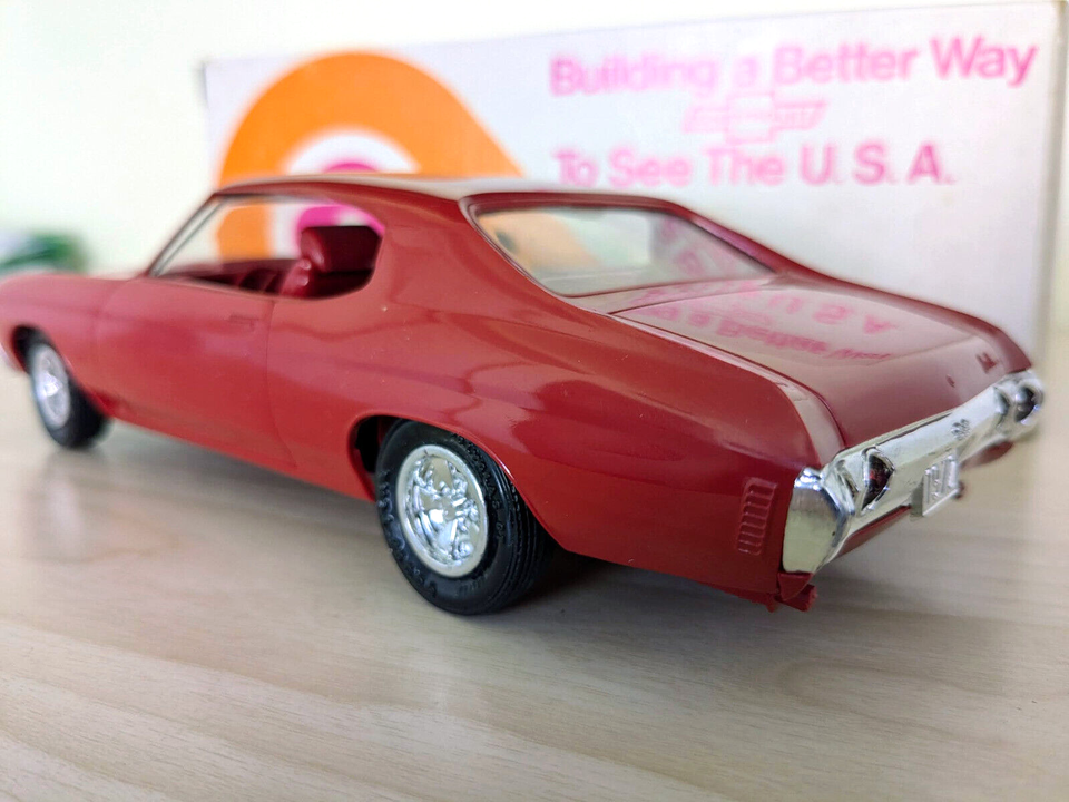 *LNIB RARE VINTAGE 1972 CHEVY CHEVELLE SS PROMO MODEL *ORIGINAL BOX ...