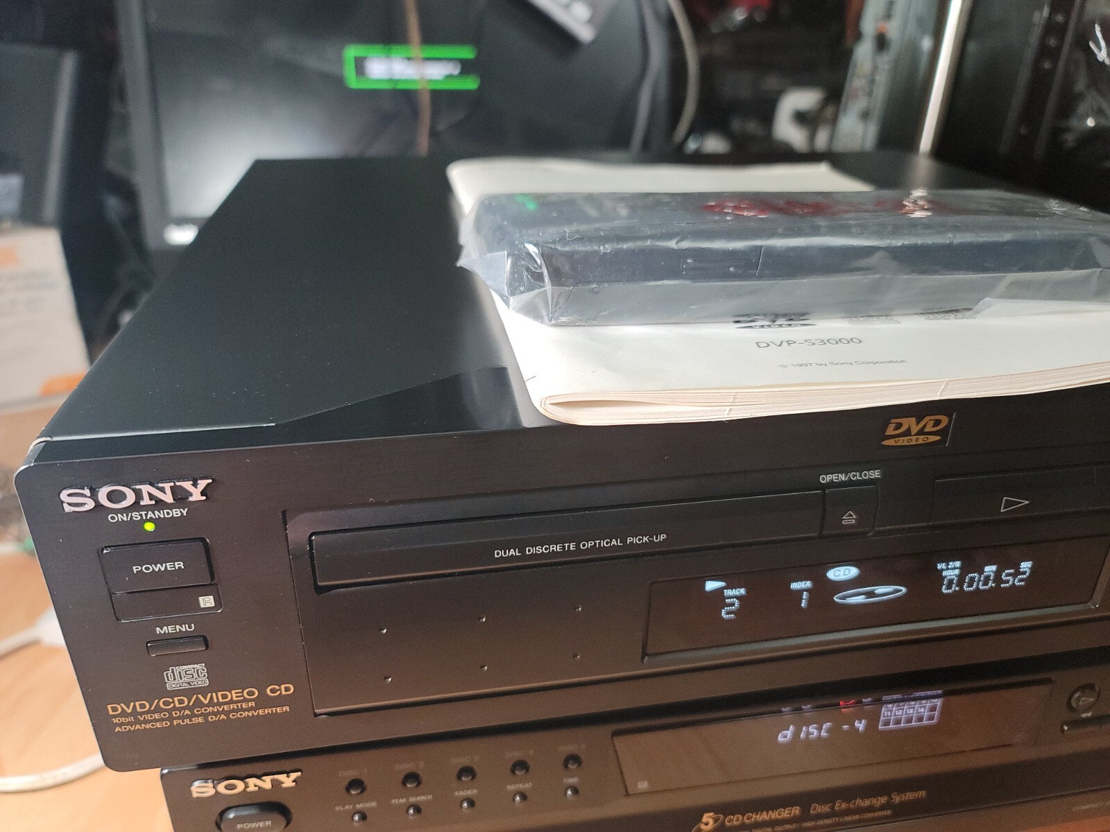 SONY DVP-S3000 Single Disc CD/DVD/VCD Player Audiophile. | eBay