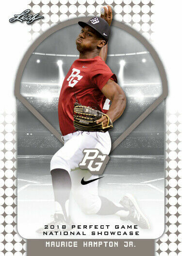 MAURICE HAMPTON JR. "1ST EVER PRINTED" 2018 LEAF PERFECT GAME ROOKIE ...