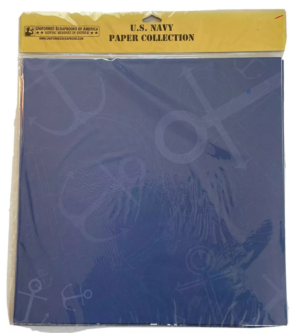 United States Navy scrapbook paper 12x12 Pack of 20 pieces all ...