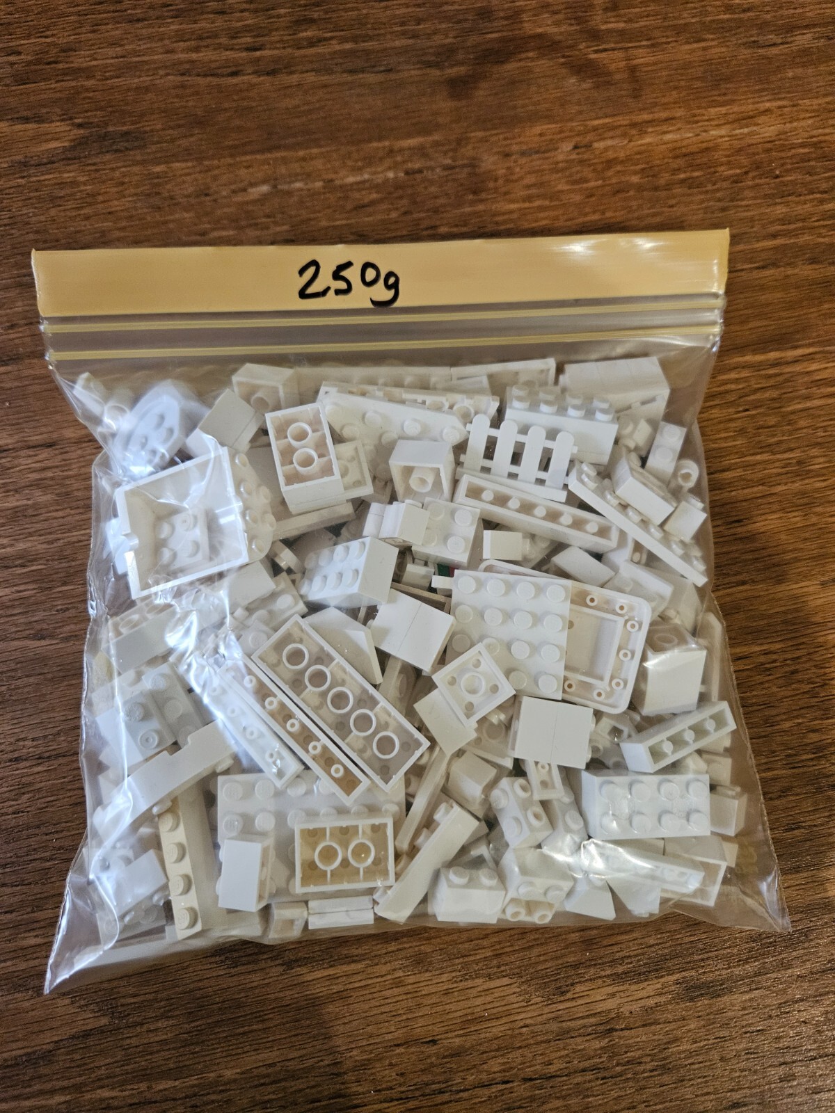 Bags of coloured Lego bricks - sorted into colours & weighed (approx ...