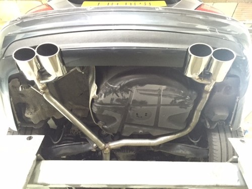 Mercedes CLK Custom Build Stainless Steel Exhaust Back Box, AMG Style ...