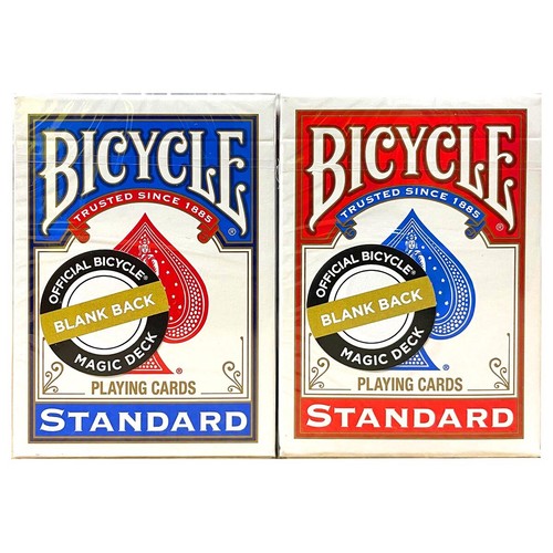 Bicycle Magic Gaff Blank Back/Standard Face Red & Blue 1x Playing Cards Deck | eBay UK