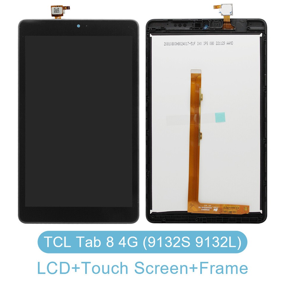 8" LCD Display Touch Screen Digitizer Assembly Frame For TCL Tab 8 LE ...