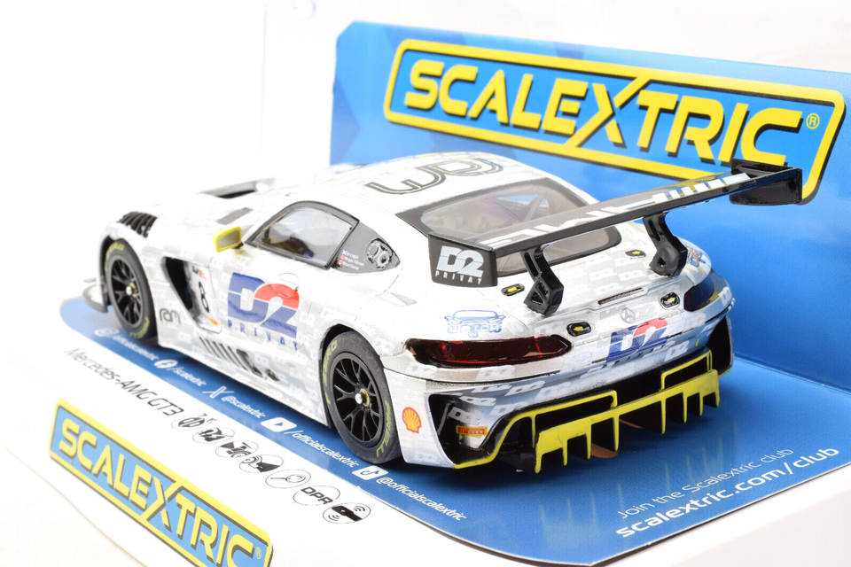 Scalextric "D2" Mercedes-AMG GT3 - Ram Racing DPR W/ Lights 1/32 Slot ...