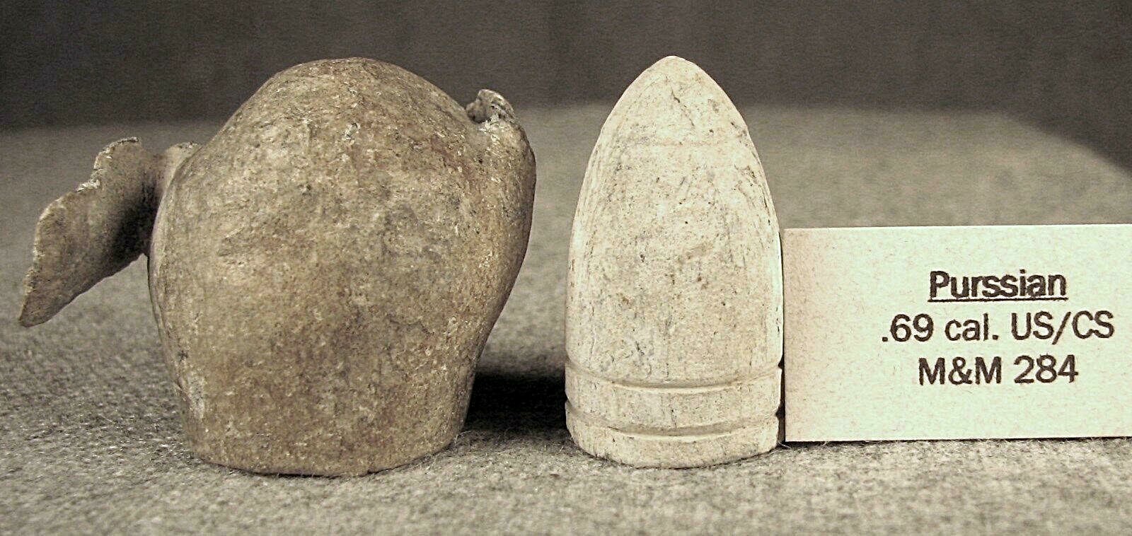 Two Civil War Explosive Bullets Confederate 8 Gauge, not gardiner | eBay