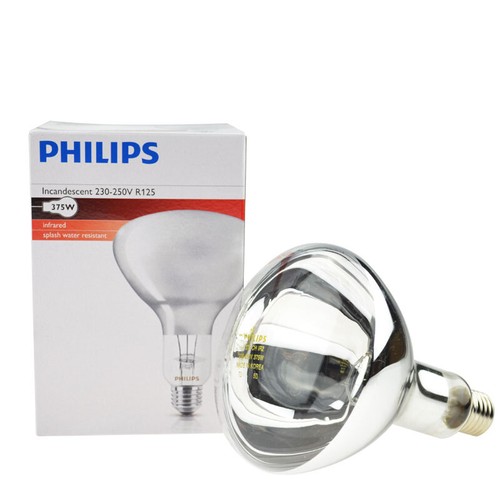 PHILIPS Infrared Heating Lamp R125 375W E27 Keep Food Warm Animal ...