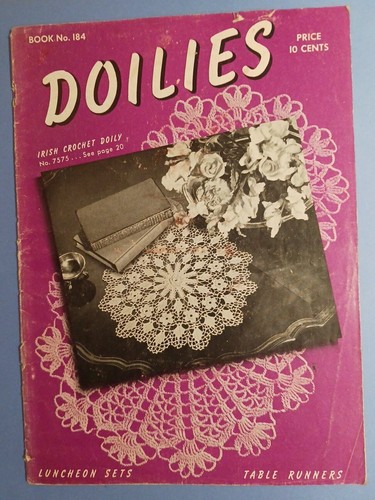 Doilies~1942~The Spool Cotton Company Book 184~Crochet Patterns~23 ...