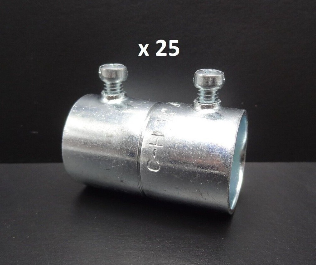 Eaton 461 EMT Set Screw Type Coupling Zinc Plated Steel 3/4" ~ Qty 1 or ...