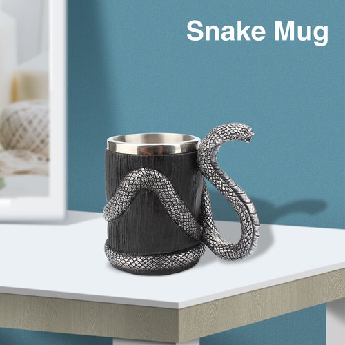 Stainless Steel Cup Birthday Gift Fashion Simulation Snake Mug Animal ...