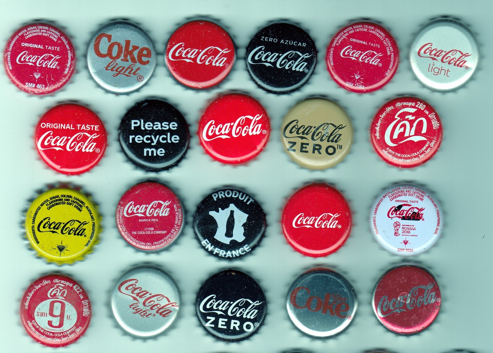 CHAPAS COCA COLA COKE KRONKORKEN BOTTLE CAP CROWN CAPSULE TAPPI VINTAGE ...