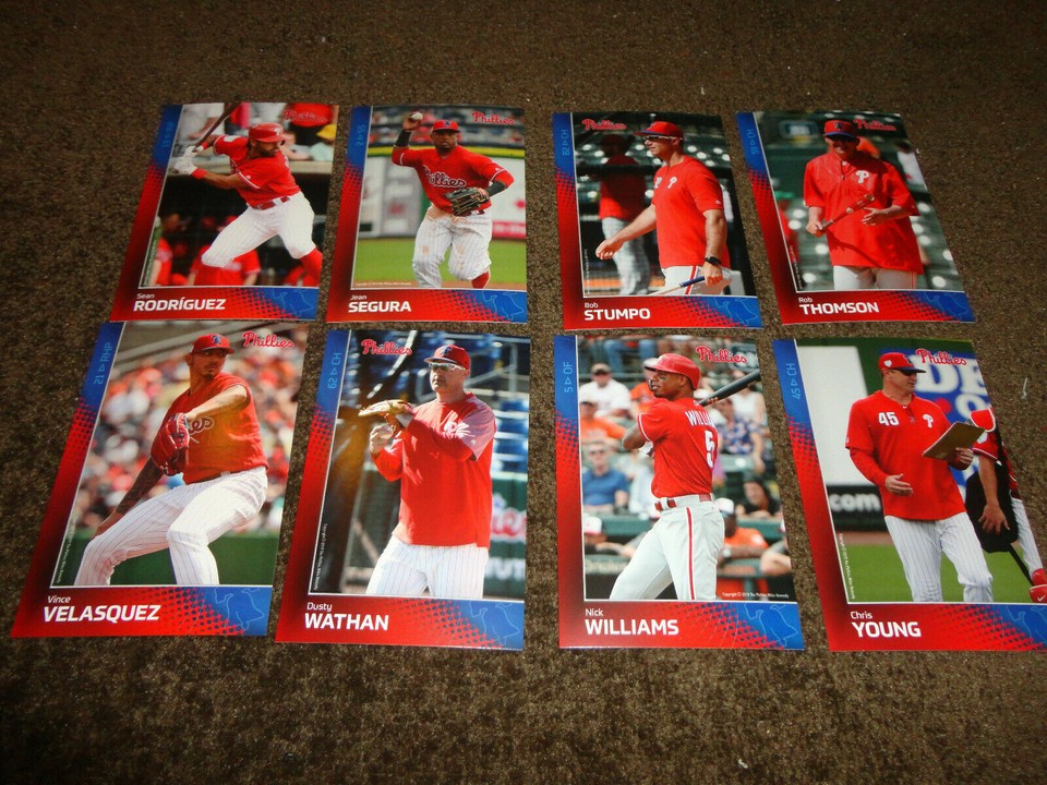 PHILLIES~2019 TEAM 49 PHOTO CARD SET FIRST EDITION Hoskins/Harper/Nola ...