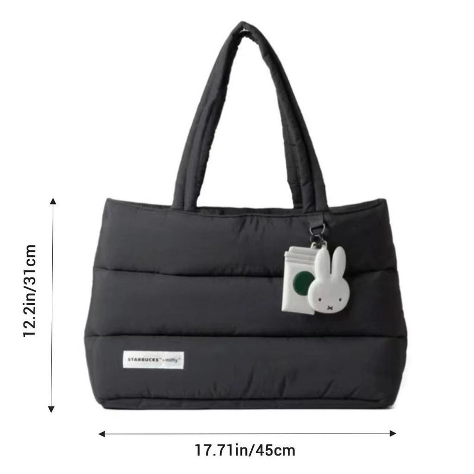 Starbucks x Miffy collaboration tote bag Black From Japan New | eBay