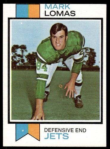 1973 TOPPS MARK LOMAS RC NEW YORK JETS #302 | eBay