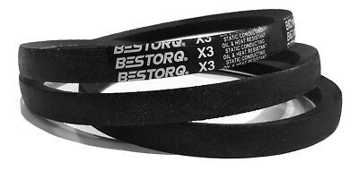 Bestorq A55 or 4l570 V-belt, Classic Wrapped Rubber X3 V-belt, Black ...