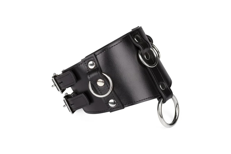 Premium Leather Locking Posture Collar – Custom Fit with 4 O-Rings ...