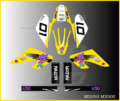 Razor MX500 MX650 graphics kit decals THICK AND HIGH GLOSS | eBay