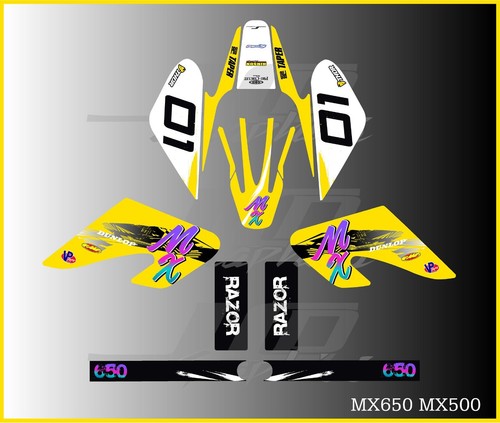Razor MX500 MX650 graphics kit decals THICK AND HIGH GLOSS | eBay