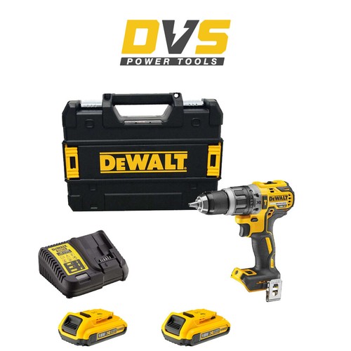 DeWalt DCD796D2 Cordless 18v XR Brushless Combi Drill Set with 2x2Ah ...