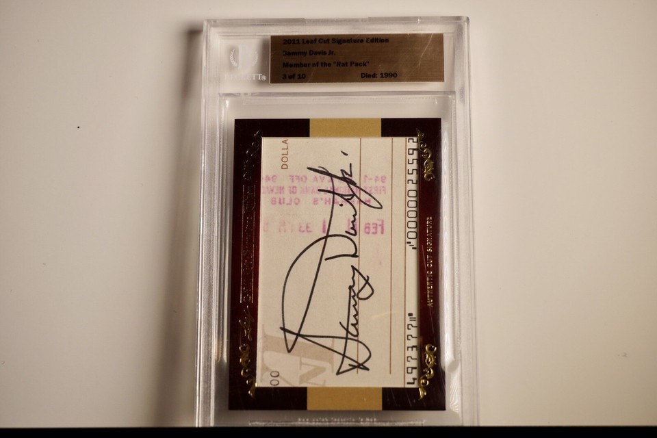 Rat pack autographs Frank Sinatra Sammy Davis Jr. Dean Martin Peter ...