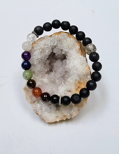 Braclet - Handcrafted Genuine Stone Nine Chakra Beaded Bracelet for ...
