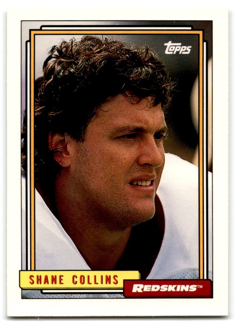 1992 Topps Shane Collins Rookie Washington Redskins #736 | eBay