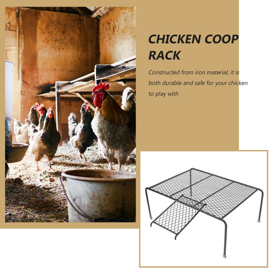 Rutin Chicken Platform Cage Landscaping Platform Metal Chicken Stand ...