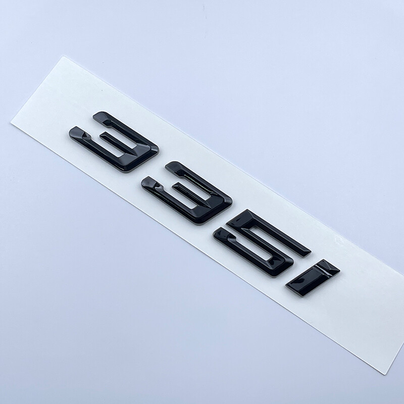 Gloss Black Trunk Emblem Badge Rear Letters 335i fits BMW E90 E92 F30 3 ...
