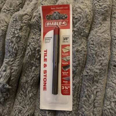 Diablo Drill Bit Tile And Stone Carbide-Tip 3/8" x 3-3/4" DMANS1050 | eBay
