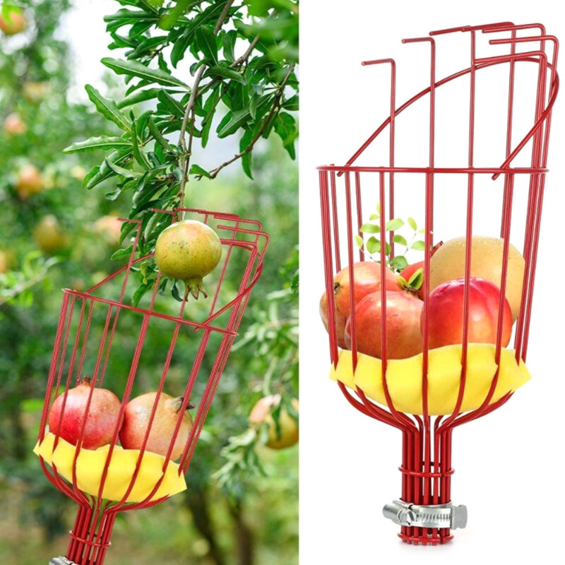 Portable Fruits Catcher Fruit Picker Head Garden Picking Device Picking ...