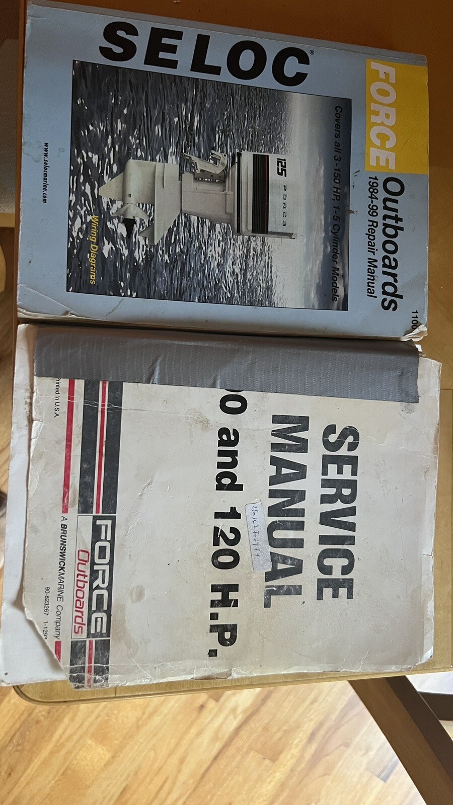 FORCE 90-823267 90/120 HP Models Outboard Service Manual And Selco ...