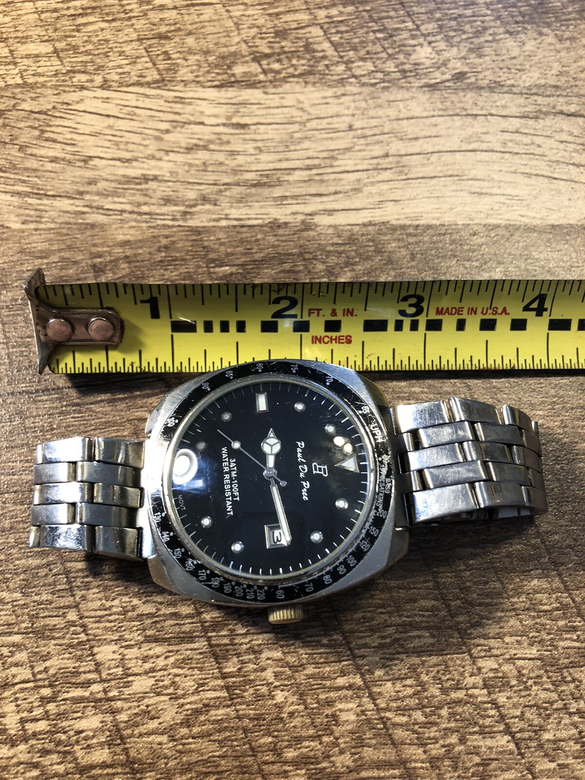 Vintage Men’s Paul Du Pree Watch Quartz Japan Movement Working New ...