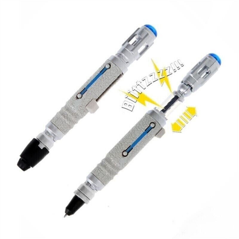 DOCTOR WHO 10th Doctor Sonic Screwdriver Ultraviolet Light & Pen Tool ...