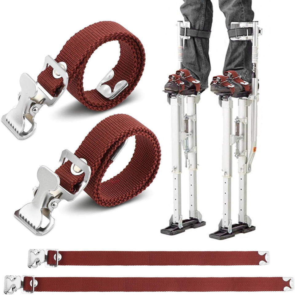 4PCS Drywall Stilts - Adjustable Leg Band Straps Kit, Leg Fixation ...